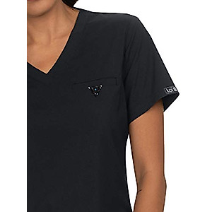 KOI Basics KOI1011 Women's Scrub Top Black M