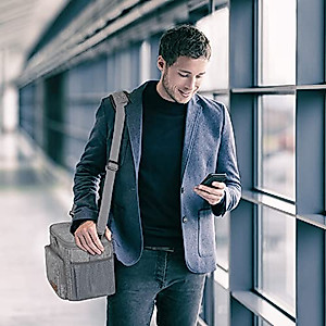 Maelstrom Lunch Box for Men,Insulated Lunch Bag Women/Men,Leakproof Lunch Cooler Bag,Lunch Tote Bag,8L,Gray