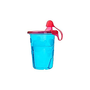 The First Years Take & Toss Spill Proof Sippy Cups - Reusable Toddler Cups - Rainbow - Kids Cups and Snap On Lids for Ages 9 Months and Up - 4 Count