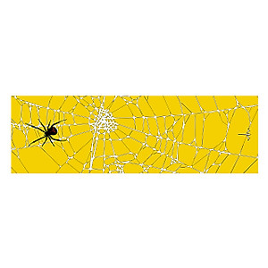 White Water Archery Yellow Black Widow Spider Web Stabilizer Wrap Protection Choose Length Width 36, 2.25