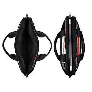 Hallween Skull Laptop Computer Bag Waterproof Shoulder Messenger Bag 13-15 inch Durable Laptop Tote Bag with Shoulder Strap Handle Lightweight Crossbody Briefcase