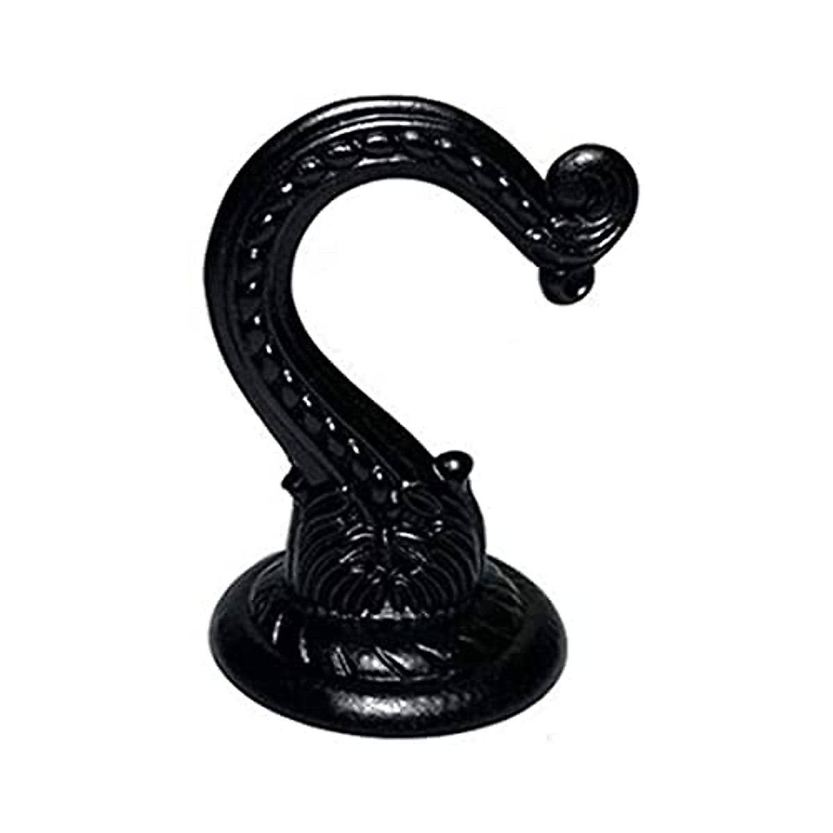 GDQLCNXB 6 Sets 55mm/2.17" Ceiling Metal Ceiling Hooks, Heavy Duty Swag Ceiling Hooks with Hardware for Hanging Plants/Chandeliers/Wind Chimes/Ornament (Black Color)