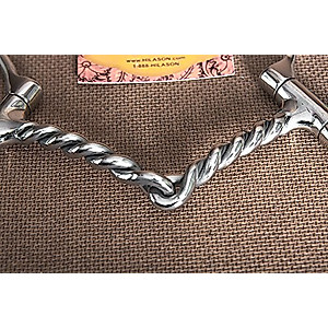HILASON 5" Western Stainless Steel Horse Mouth Dee Bit W/Twisted Wire Mouth