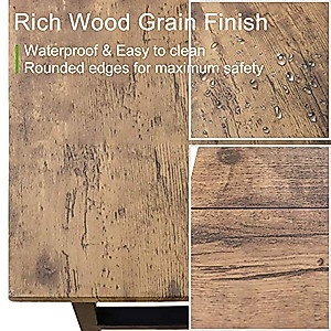 aboxoo Folding Computer Desk 36 inches Industrial Style Foldable Laptop Table Modern Simple No Assembly Study Home Office Notebook Minimalist Multi-Functional Workstation for Bedroom Kitchen