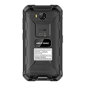 Ulefone Lasted Android 12 Unlocked Rugged Phone, Armor X6 Pro (2022 New) Rugged Smartphone, 8GB + 32GB, 128GB Extension 4000mAh, 5.0 inch, 13MP + 5MP, IP68 Waterproof Cell Phone, 4G Dual SIM- Black