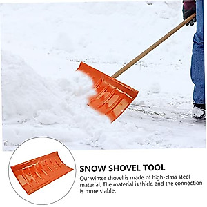 Happyyami Snow Shovel Accessories Snow plow Shovel Snow Pusher Head car Shovel Snow kit Snow Cleaner car Snow Shovel accesorios para Autos Replaceable ice Shovel Iron Sand Shovel Household