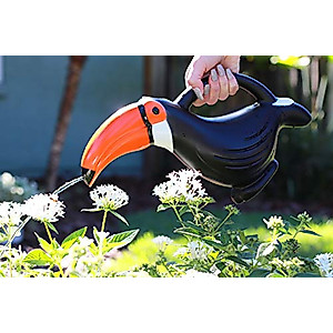 Brilliest Toucan Watering Can Indoor/Outdoor - Cute Watering Can - Bird Shaped Plastic Watering Can - Great for Plants/Indoor/Outdoor/Kids/Succulent - Small Watering Can