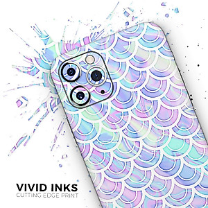 Design Skinz Iridescent Dahlia v9 - DesignSkinz Protective Vinyl Decal Wrap Skin Cover Compatible with The Apple iPhone 12 Pro (Full-Body, Screen Trim & Back Glass Skin)