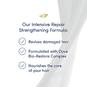 Dove Nutritive Solutions Strengthening Conditioner Intensive Repair 4 Count for Damaged Hair Deep Conditioner with Keratin Actives 20.4 oz