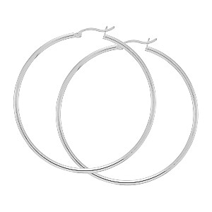 Silpada 'Mirrored Dreams' Hoop Earrings in Sterling Silver
