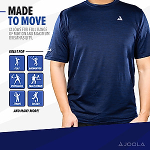 JOOLA Men's Standard T-Shirt, Navy, Extra Small