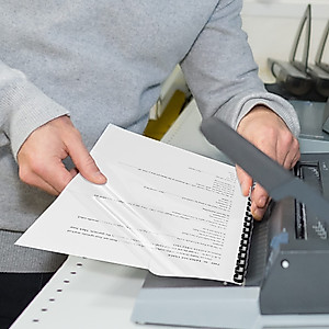 Amazon Basics Transparent Presentation Binding Covers, Letter Size, 8.5 x 11 Inches - Pack of 100