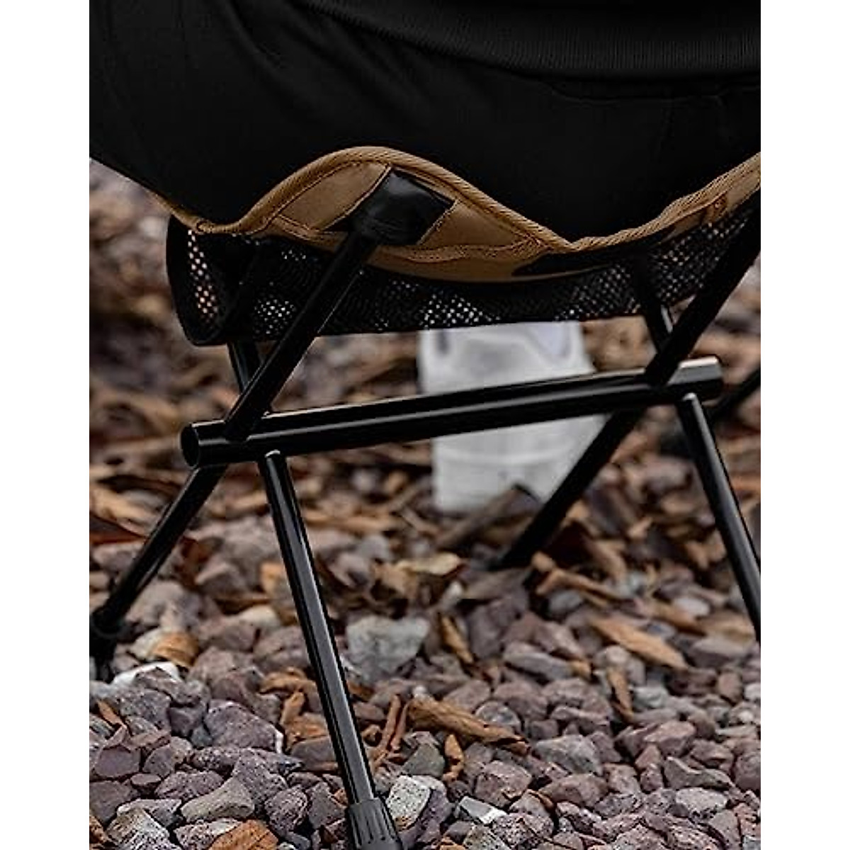 AnYoker Camping Chair, Portable Folding Chair, Beach Chair, Lightweight Hiking Chair,Compact Chair（Black/2pack）