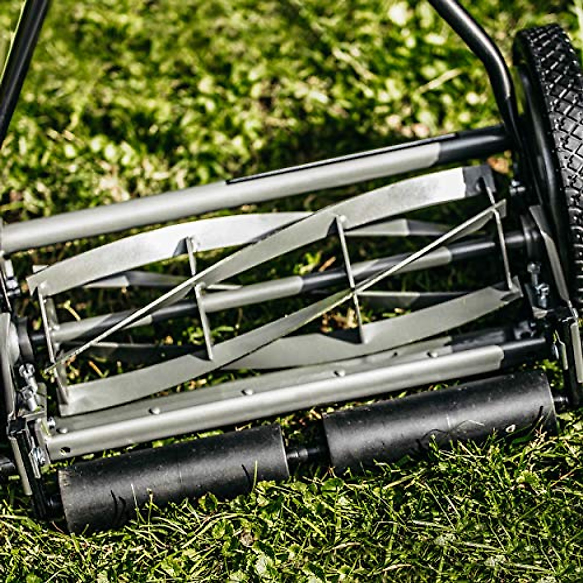 American Lawn Mower Company 1415-16 16-Inch 5-Blade Push Reel Lawn Mower, Gray