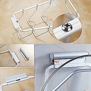 DOUBA Lid Portable Wall Hanging Pot Rack Cover Shelf Storage Space Aluminum Kitchen Organizer Hanger Dish Holder