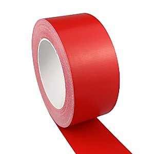 Zellykool Multi-Purpose Duct Tape 2 Inch x 33 Yards, Heavy Duty, Waterproof, Great for Repairs, Packaging, Arts Crafts and DIY Projects (Red)