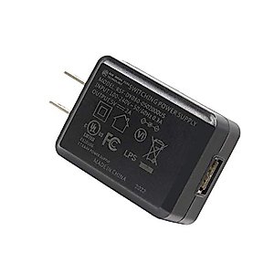 USB Wall Charger 5V 2A Power Adapter with 10W US Plug Block for Tablets and Phones with Power Delivery (Black 1pack)