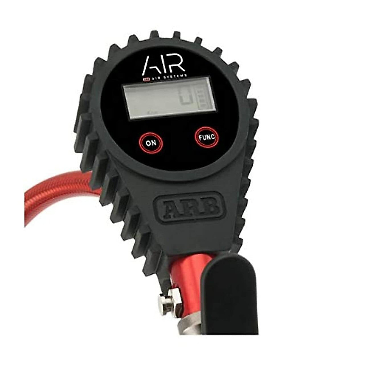 ARB ARB601 Digital Tire Pressure Gauge with Braided Hose and Chuck, Inflator and Deflator 25-75 PSI Readings