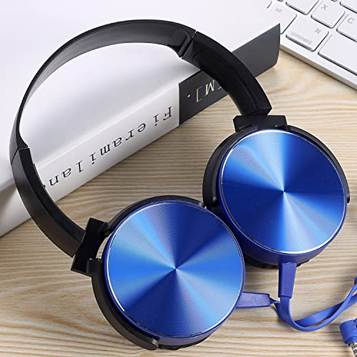 Yoley 24 Packs Classroom Headphones Bulk for Kids School Students Children, Wholesale Class Set Durable Earphones, Individually Bagged (24 Pack Mixed)