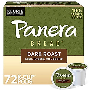 Panera Bread Dark Roast Coffee, Keurig Single Single Serve Coffee K-Cup Pods, 12 Count (Pack of 6)