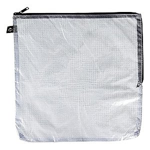 ALVIN - NB1313 Clear 10 Pack PVC Mesh Kit Zipper Bag, Multi-Use Organization Bag for Item Storage and Arranging, Great for Needlework Projects, Art Supplies, and Travel - 13 x 13 Inch Bag