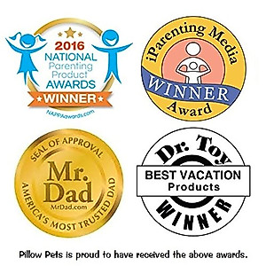 Pillow Pets Colorful Lavender Unicorn, 18" Stuffed Animal Plush Toy