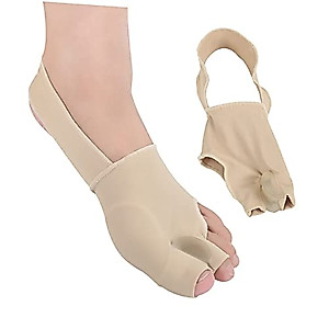 Hemoton 1 Pair Gloves Toe Spacers Orthopedic Bunion Splint Thumb Brace Thumb Protector Night Splint Toes Separator Thumb Bunions Protector Ease Foot Pain Socks Foot Protector Bracket Brace