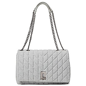 Karl Lagerfeld Paris Lafayette Large Shoulder Grey Heather One Size