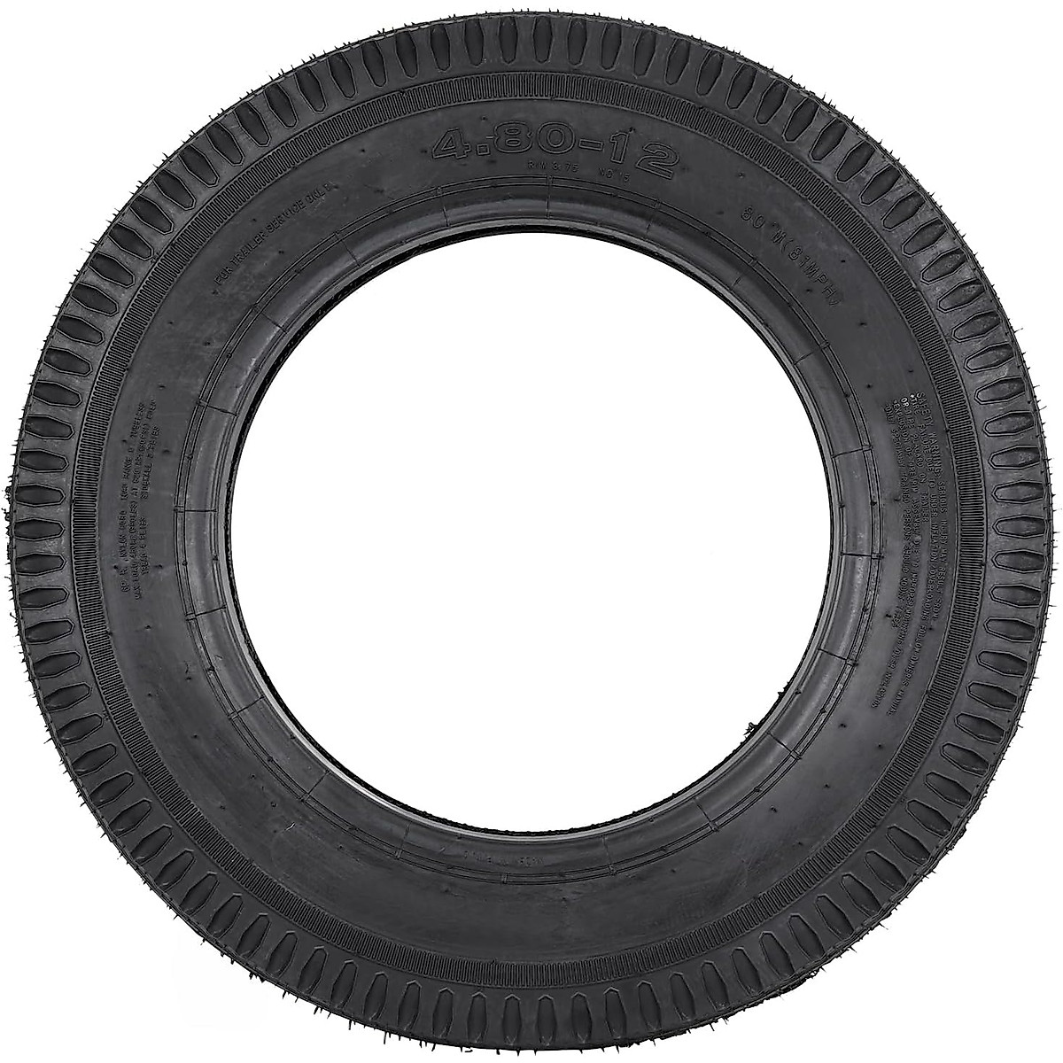 Hykolity 4.8-12 4.8x12 480-12 4.80-12 Trailer Tires, Load Range C, 6PR, Set of 2