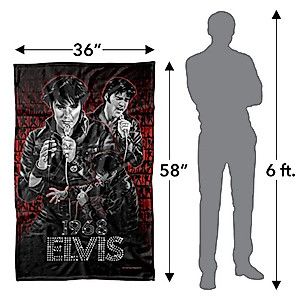 Elvis Presely Comback Performance Fleece Blanket (36x58)