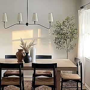 Phimos 7FT Artificial Olive Tree (82") Tall Fake Potted Olive Tree with Planter Large Faux Olive Branches and Fruits Artificial Tree for Modern Home Office Living Room Floor Decor Indoor