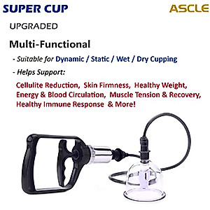 ASCLE Super Cupping Set, Shockproof Heatproof Extra Thick Cups, Water Repellent Shockproof Professional Carrying Case, 20 Cups