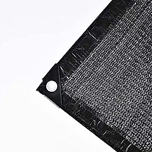 70% Shading Rate 10ft20ft Shade Cloth with Grommets, Black Sun Shade Mesh for Plant Cover, Greenhouse, Patio