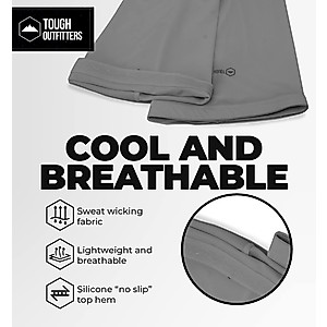 Tough Outdoors Compression Leg Sleeves - Full Leg Compression Sleeve for Men & Women, UV Leg Sleeves, Cycling Leg Warmers