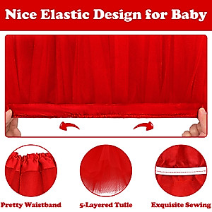 Red Tutu Toddler Tutu Baby Tutu Red Tutu for Girs Red Tulle Skirt Baby Tutu Skirt Red Toddler Tutu Skirt Infant Tutu