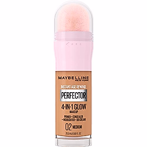 Maybelline New York Instant Age Rewind Instant Perfector 4-In-1 Glow Makeup, Medium