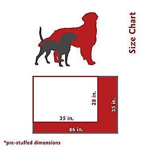 35x46 Black Super Value Pet Dog Bed By Majestic Pet Products Large