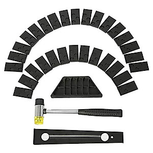 HYDDNice Laminate Wood Flooring Installation Kit with 30 Spacers Hardwood Floor Fitting Tool Set Tapping Block Pull Bar and Mallet