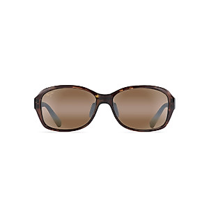 Maui Jim Women's Koki Beach Polarized Fashion Sunglasses, Olive Tortoise/Hcl Bronze, Medium