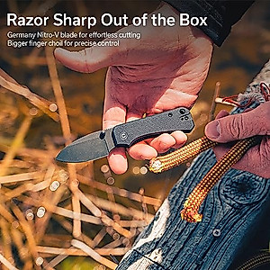 CIVIVI Baby Banter Pocket Folding Knife for EDC, 2.34" Blade Small Knife with Titanium Thumb Stud Opener C19068S-2