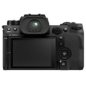 Fujifilm X-H2S Mirrorless Digital Camera Body, Black with Flashpoint Zoom Li-on X R2 TTL On-Camera Round Flash Speedlight