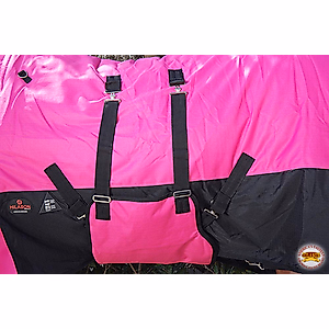 HILASON 1200D Waterproof Winter Horse Blanket Neck Cover Belly Wrap | Horse Blanket | Horse Turnout Blanket | Horse Blankets for Winter | Waterproof Turnout Blankets for Horses 80 in