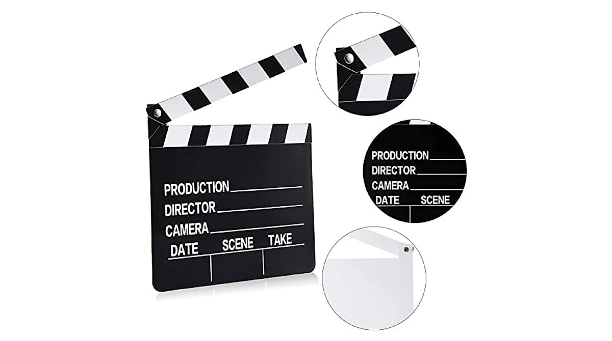 10 Pcs Writable Movie Clap Boards for Film & Photo Props