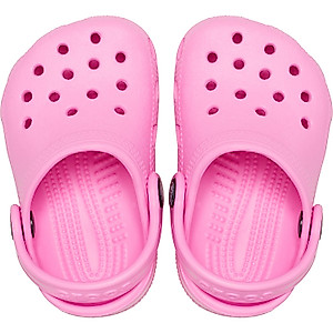 Crocs Unisex-Baby Classic Littles Clogs |Baby Shoes, Ballerina Pink, 2-3 Infant