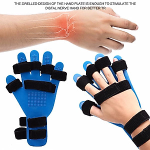 Finger Training Device，Stroke Rehab Equipment Finger Orthotics Fingerboard Stroke Hemiplegia Finger Orthotics Points for Stroke/Hemiplegia/Traumatic Brain Injury Suitable for Left and Right Han