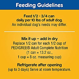 PEDIGREE CHOICE CUTS IN GRAVY Adult Canned Soft Wet Dog Food Variety Pack, Country Stew and Chicken & Rice Flavor, 13.2 oz. Cans 24 Pack