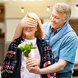 50th Birthday Gifts for Men Women,50th Birthday Decorations for Women Men,50th Birthday Gift Ideas,Great Birthday Gifts for 50 Year Old Grandparents Dad Mom Back in 1973 Blanket Rose Gold 60x50 Inch