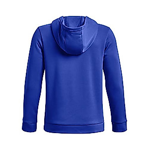 Under Armour Boys ArmourFleece Graphic Hoodie , (486) Versa Blue / / Black , Youth X-Large