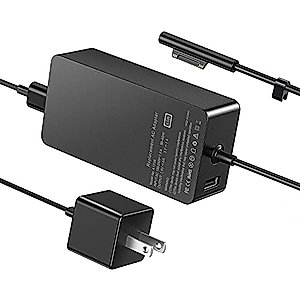 Sehonor Surface Pro Charger 65W Replacement for Microsoft Surface Pro 3/4/5/6/7/7+/8/9/X Power Supply Adapter, Compatible for Microsoft Surface Laptop 1/2/3/4/5Tablet,Works with 65W/44W/36W/24W