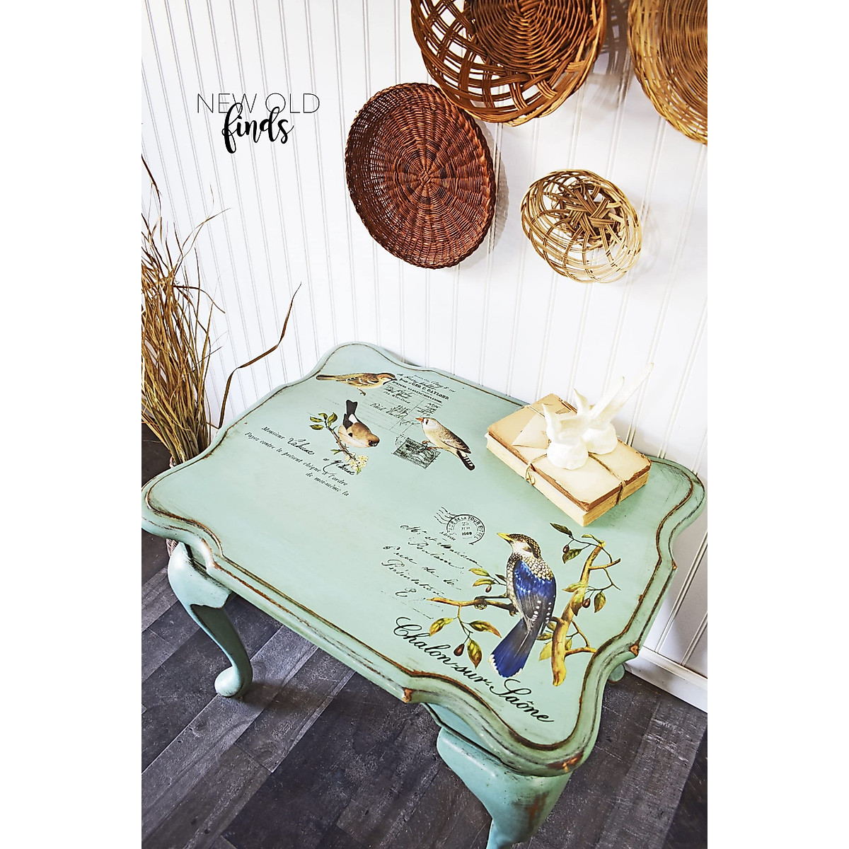 Redesign With Prima Decor Transfers® Postal Birds Total Sheet Size 24"x35",Cut Into 3 Sheets 655350647551